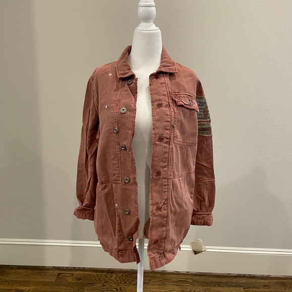 Free People | Jackets & Coats | Free People Embellished Military ...